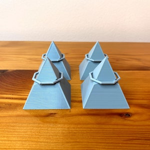 3D Printed Pyramid Paint Stands Small and Large Set Miniature Painting ...