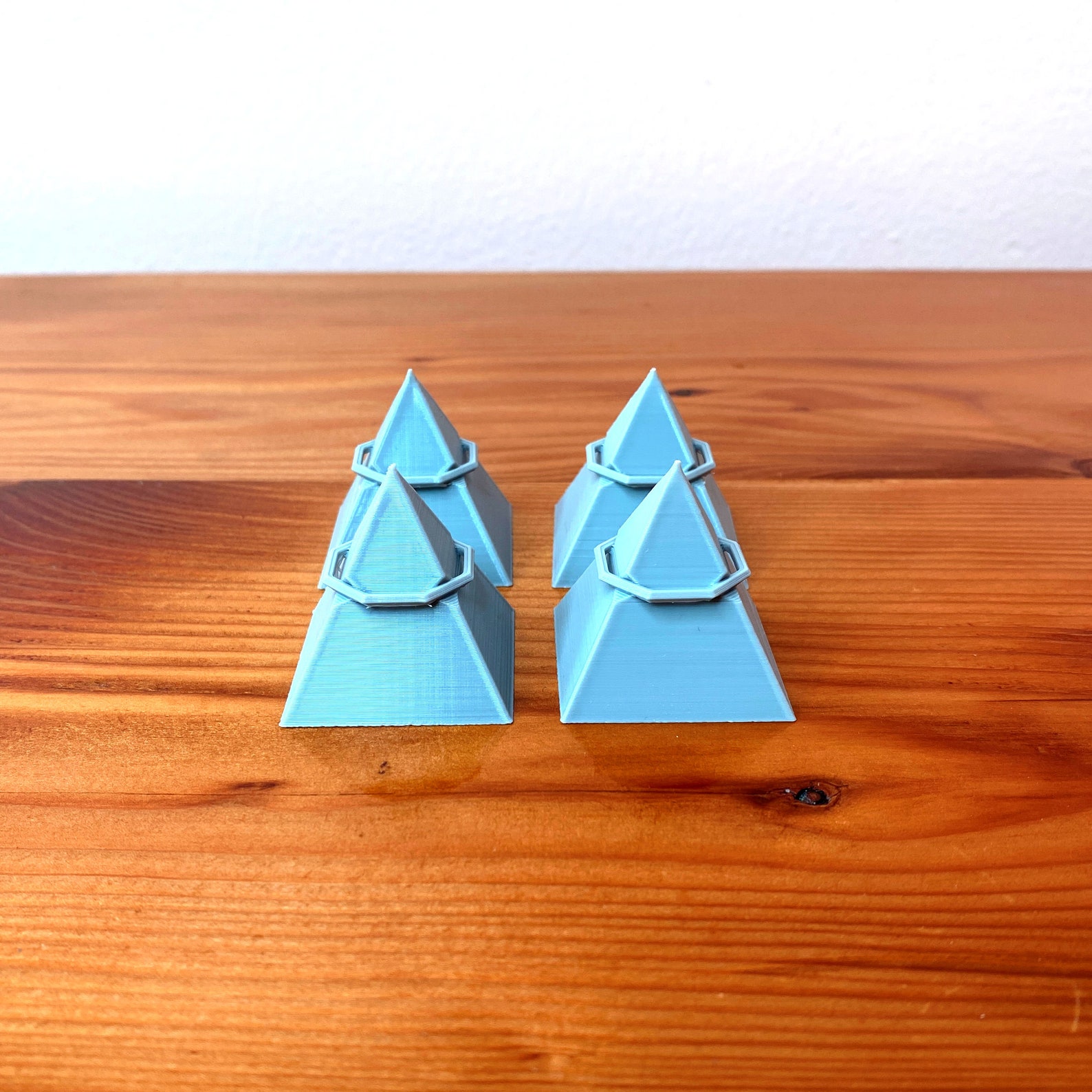 3D Printed Pyramid Paint Stands Small and Large Set Miniature Painting ...