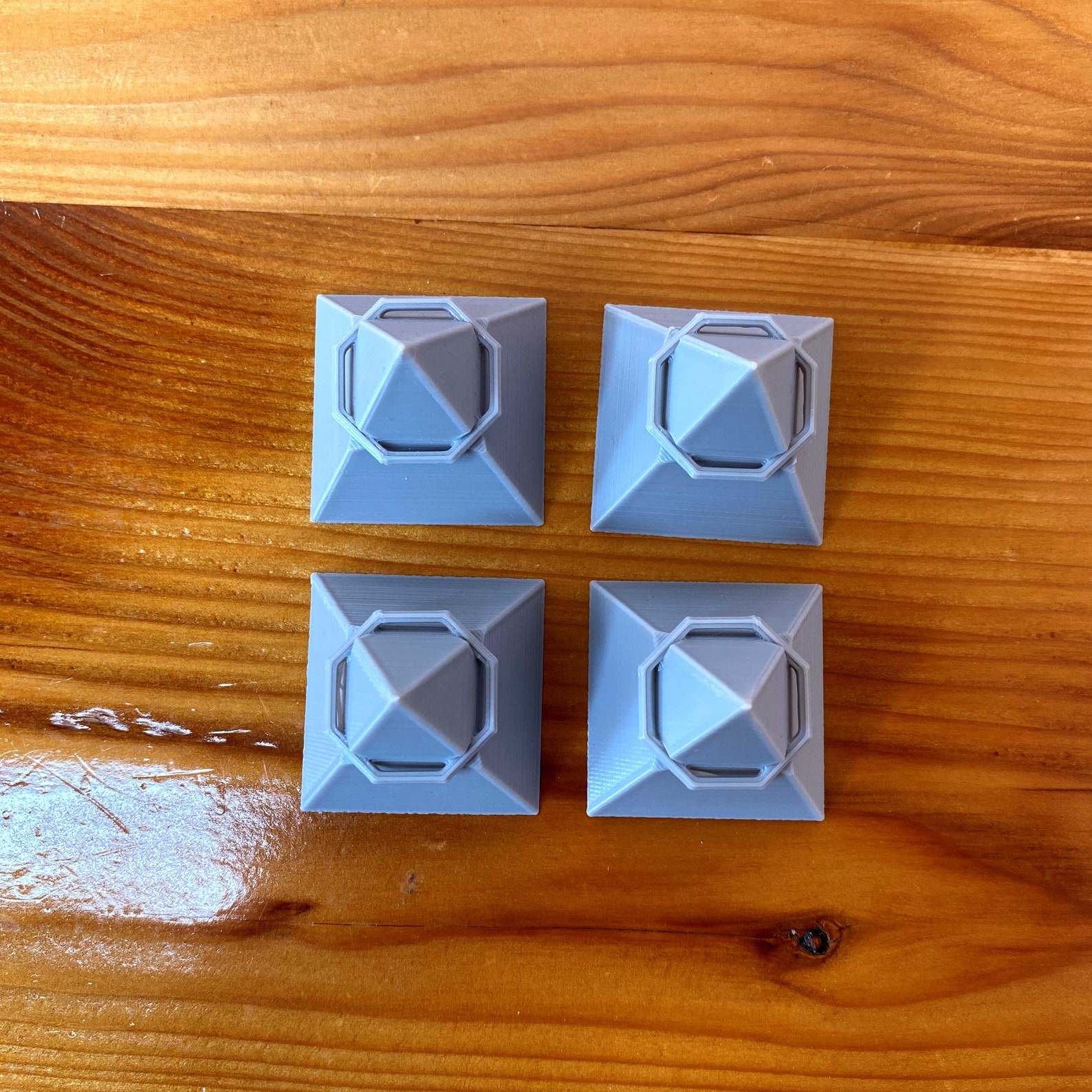 3D Printed Pyramid Paint Stands Small and Large Set Miniature Painting ...