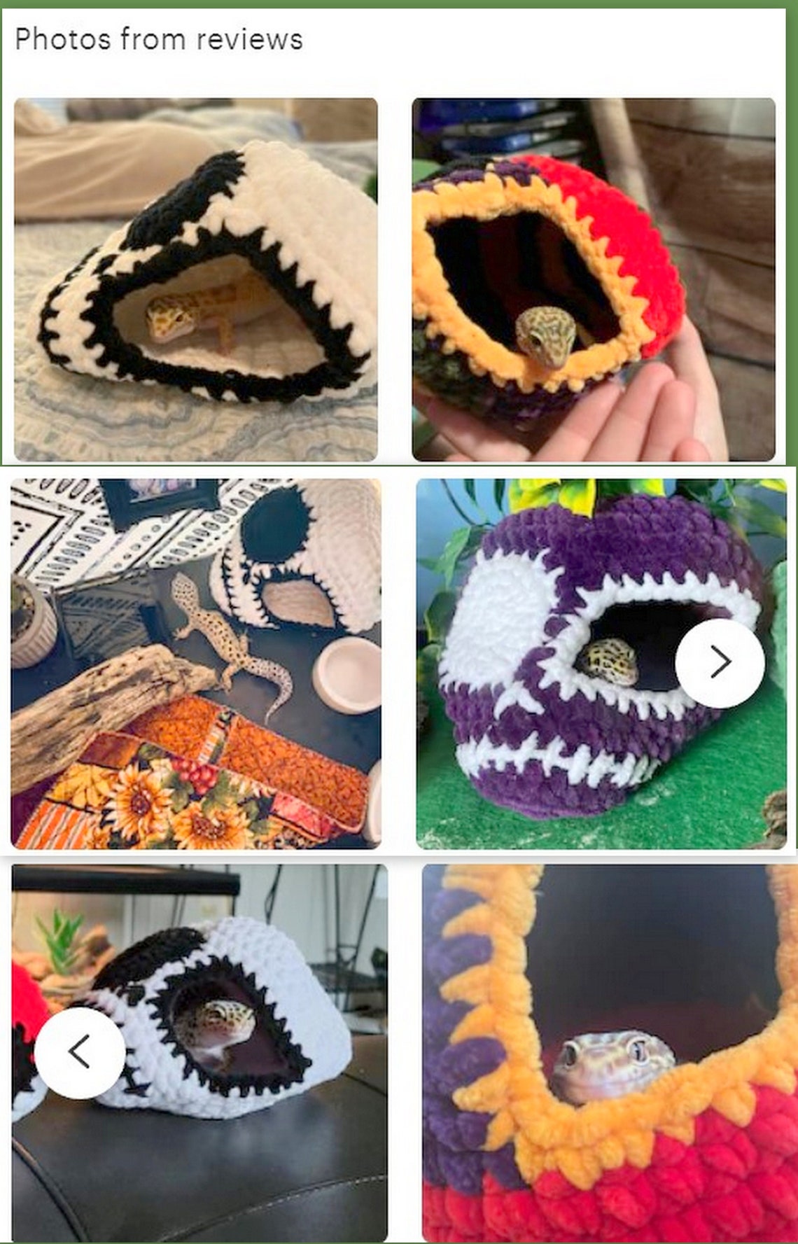 Skull Reptile, Invertebrate Hide, Crocheted Leopard Gecko Hide, Velvet ...