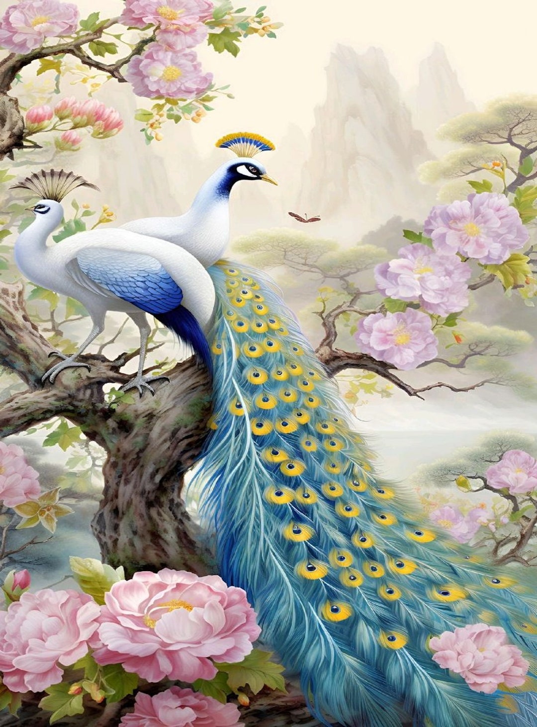 Peacock Paradise | Designer Decor Decoupage Tissue Paper. 18lb Paper ...