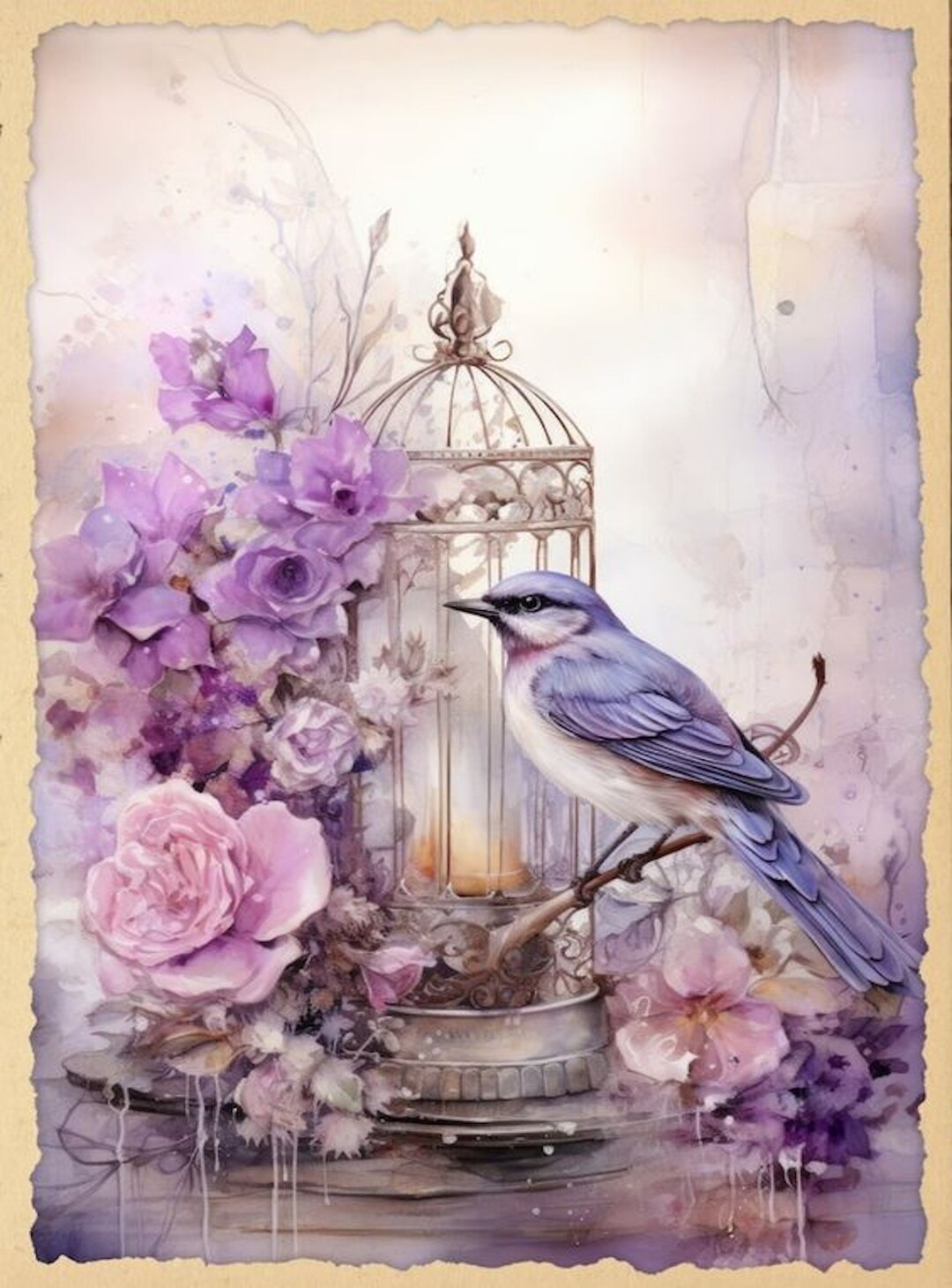 The Song Bird Decoupage Paper | Designer Decor Decoupage Tissue | 18lb ...