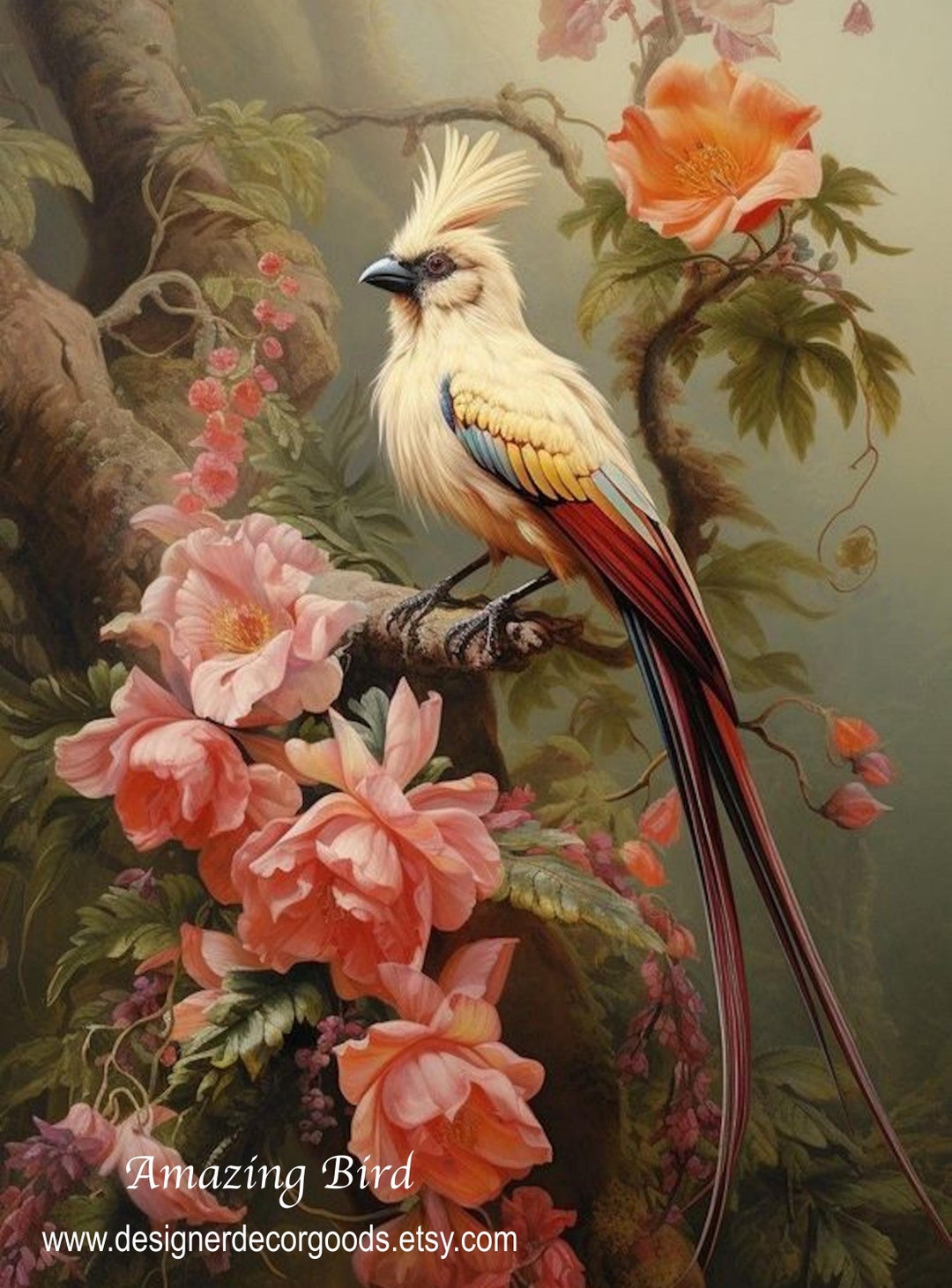 Amazing Bird | Designer Decor Decoupage Tissue Paper. 18lb Paper | A3 ...