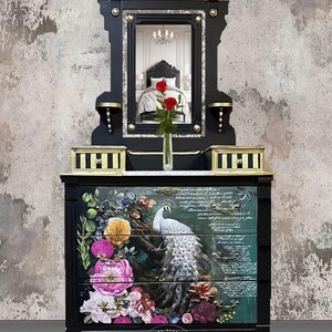 White Peacock Decor Tissue Paper | Designer Decor Decoupage Tissue ...