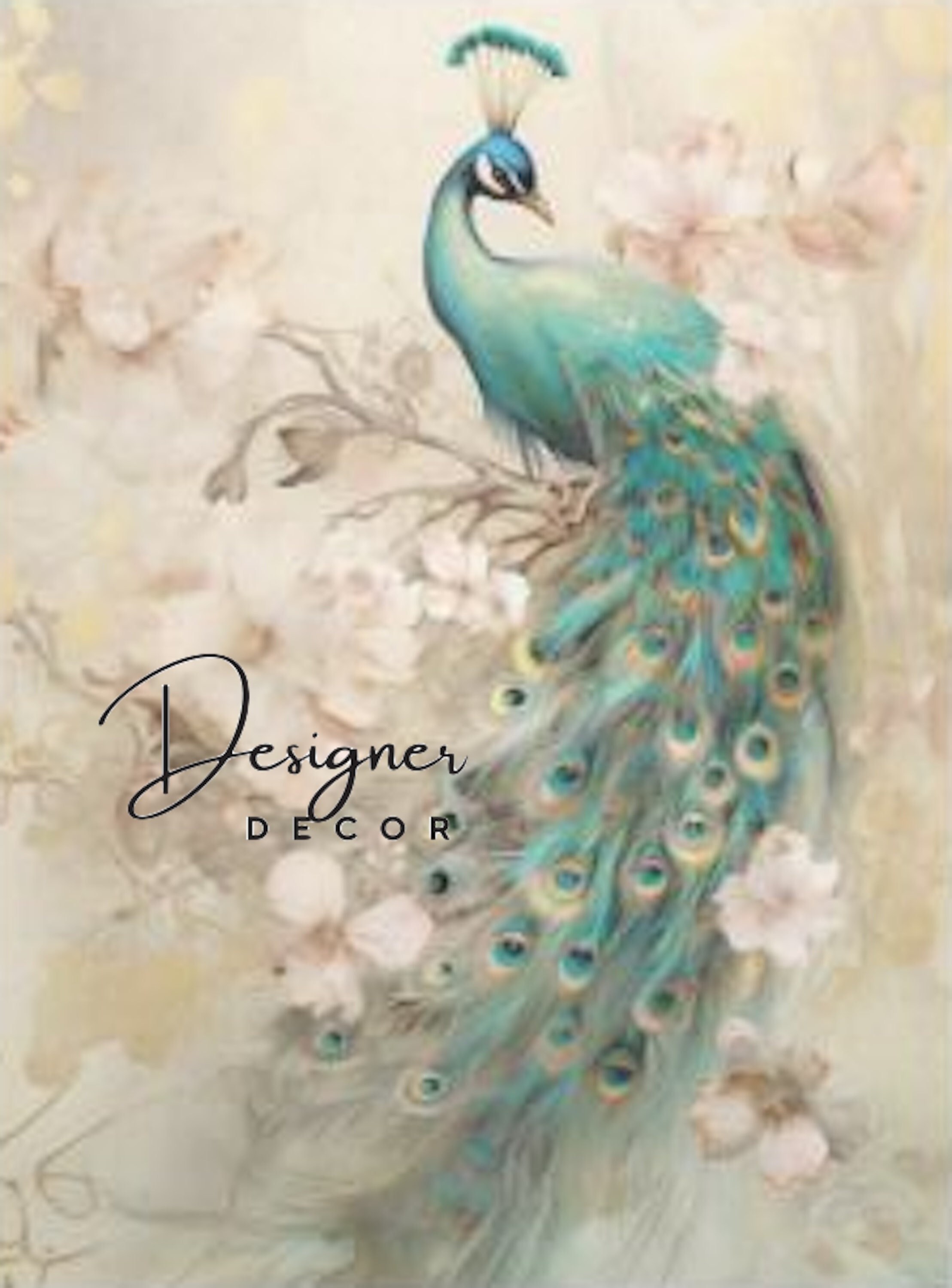 Peacock in the Wild Designer Decor Tissue Paper Arts and Crafts Paper ...
