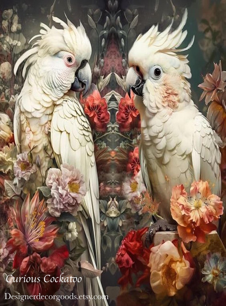 Curious Cockatoo | Designer Decor Decoupage Tissue Paper. 18lb Paper ...