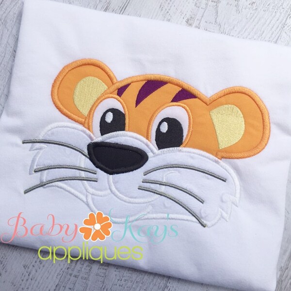 Tiger Applique - Etsy