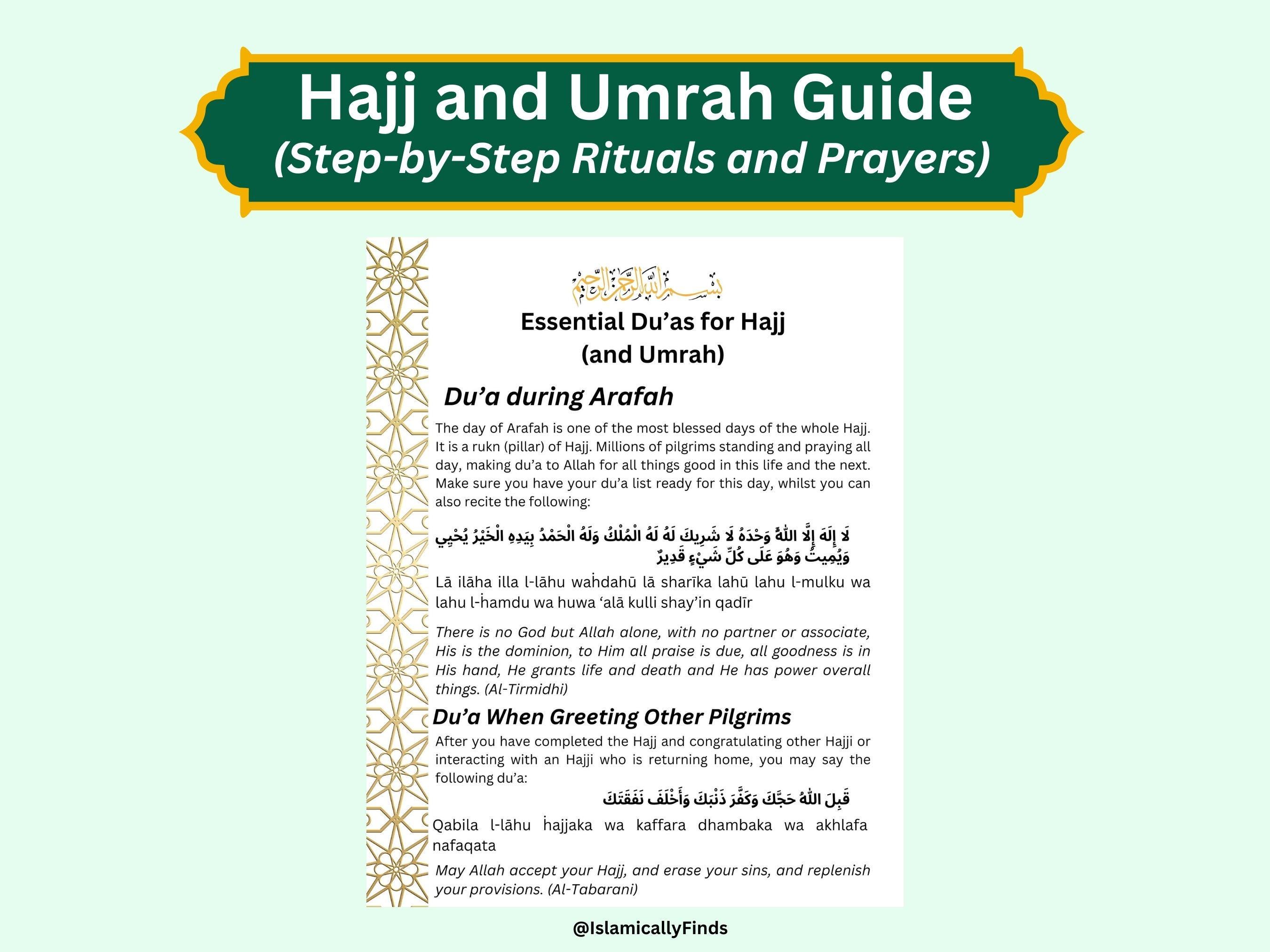 Step-by-step Hajj and Umrah Guide Comprehensive Pilgrimage Instructions ...