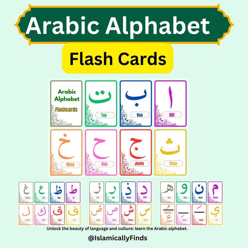 Arabic Alphabet - Etsy