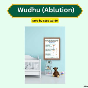 Wudhu Steps Ablution Step by Step, Islamic Digital Printable, Perfect ...