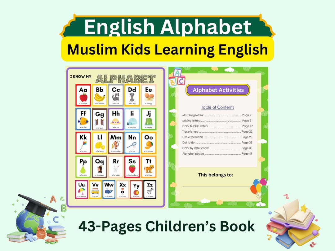 English Alphabet Activity Worksheet for Kids Preschool to Grade 1,43 ...