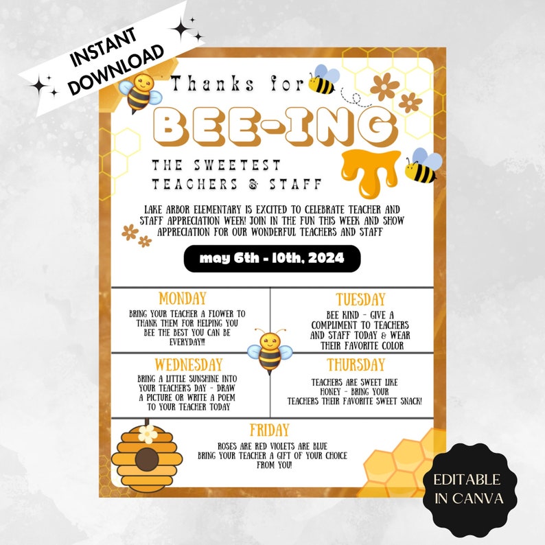 Teacher Appreciation Printable, Teacher Appreciation Week, Teacher ...