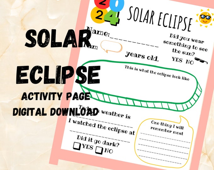 Solar Eclipse Worksheets and Activities, Astronomy for Kids, Science ...