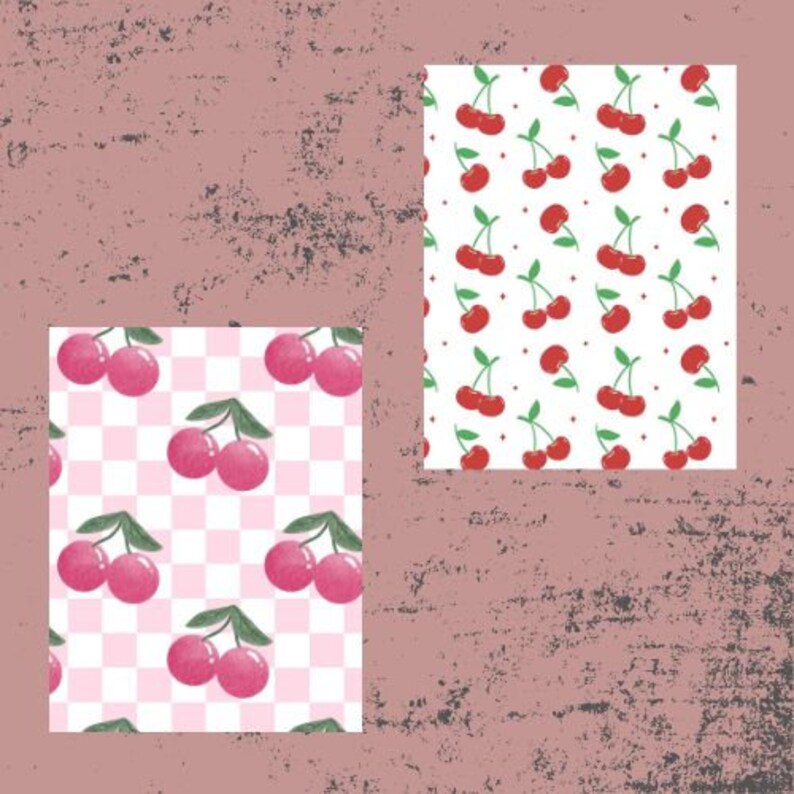 Coquette Aesthetic Background Bundle - Pink Bows & Cherries Digital ...
