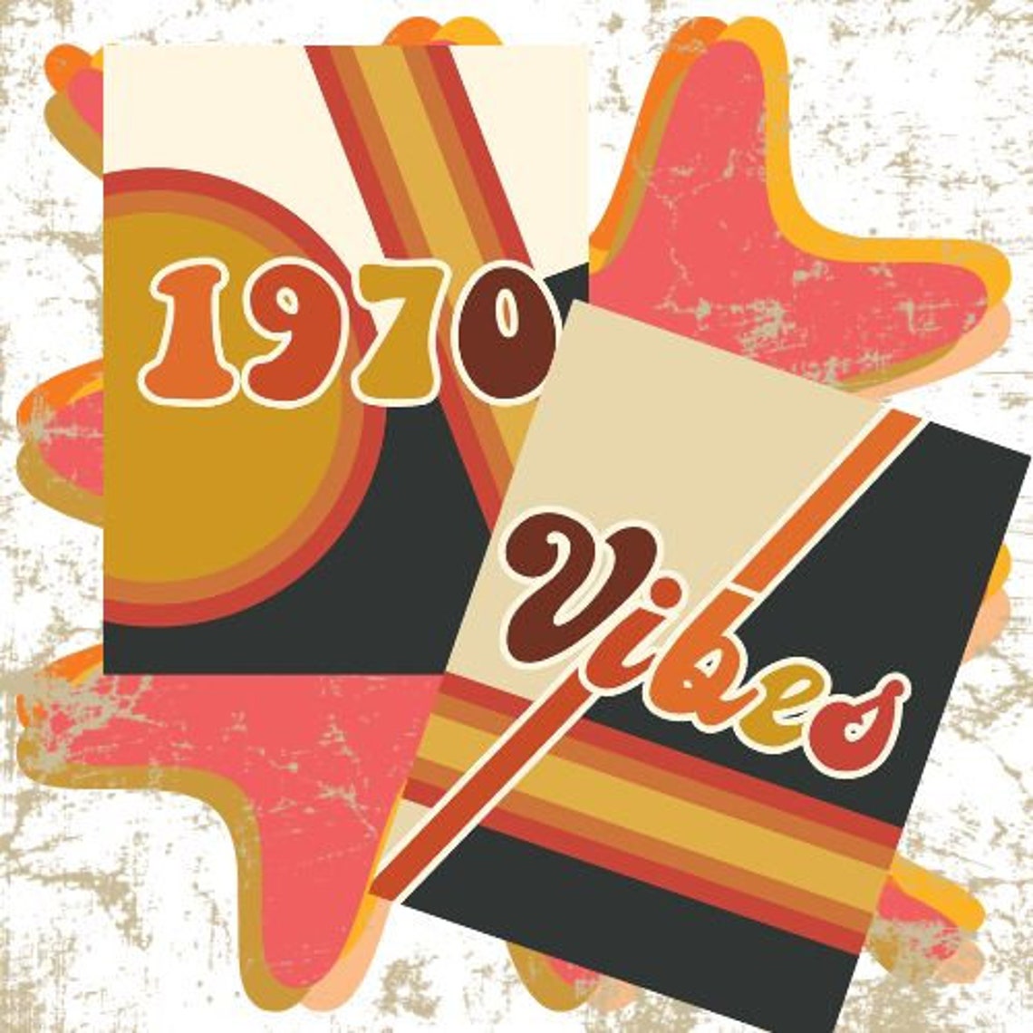 Vintage 1970's Nostalgia Paper Bundle - Digital Paper Pack for ...