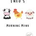 Morning Menu, EDITABLE Printable Calendar Time Activities, Educational ...