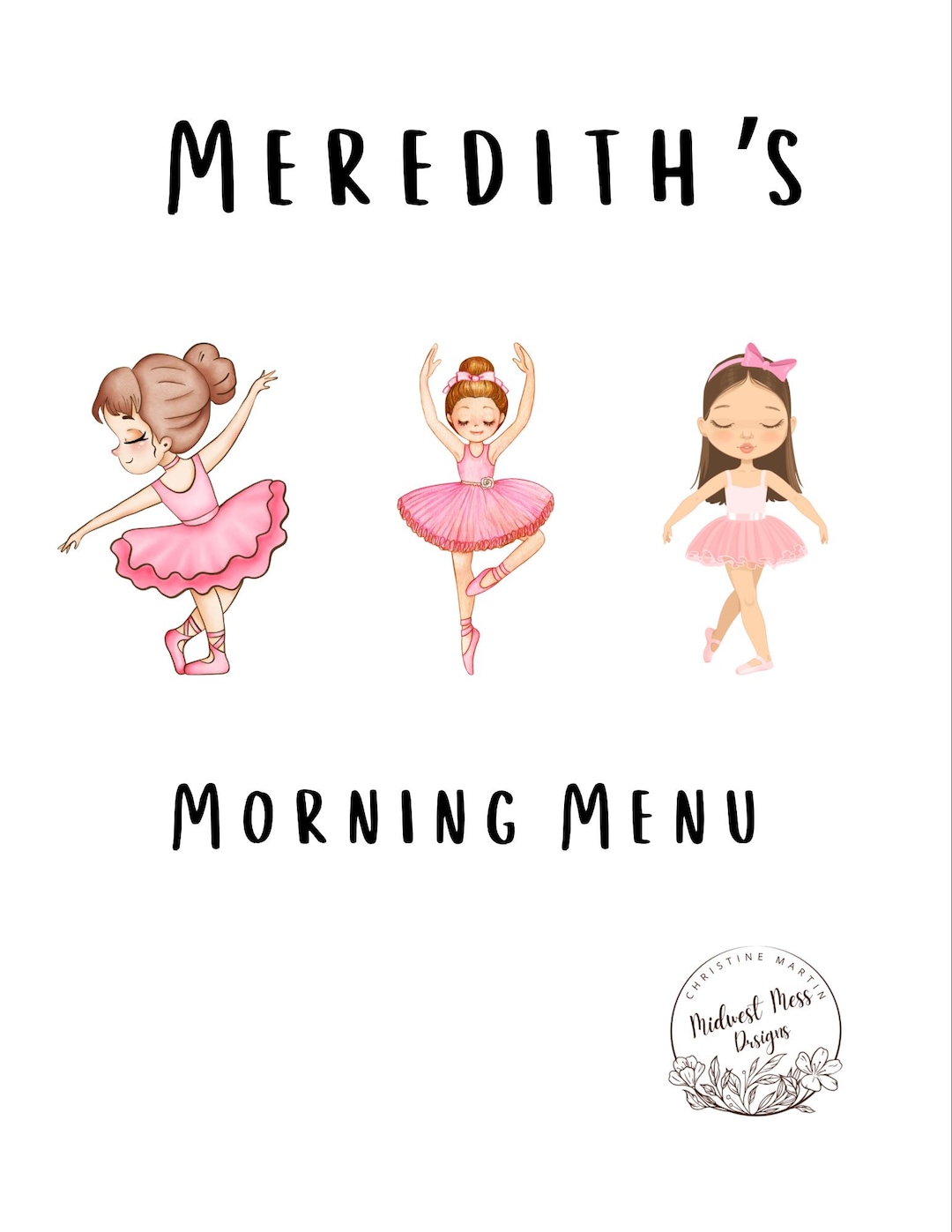 Morning Menu, EDITABLE Printable Calendar Time Activities, Educational ...