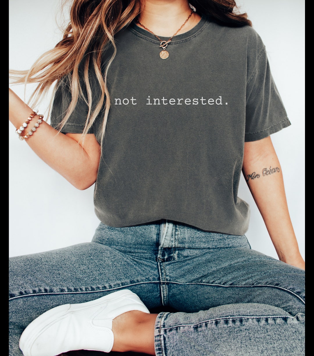 Funny Single Uninterested T-shirt, Not Interested Gift, Uninterested ...