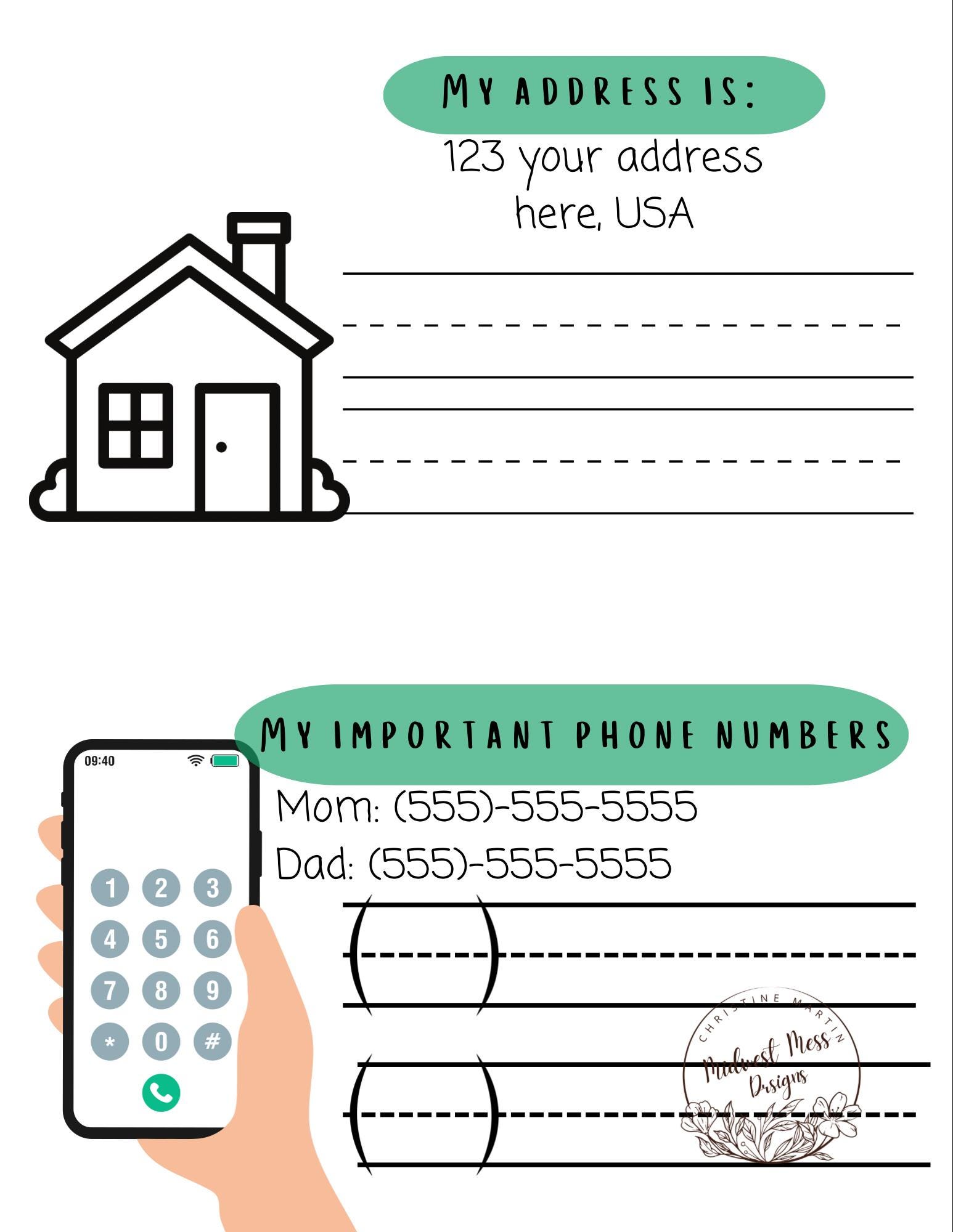Morning Menu, EDITABLE Printable Calendar Time Activities, Educational ...