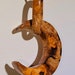Hand Carved Maple Burl Wood Moon Amulet With Oak Burl Wood Link - Etsy