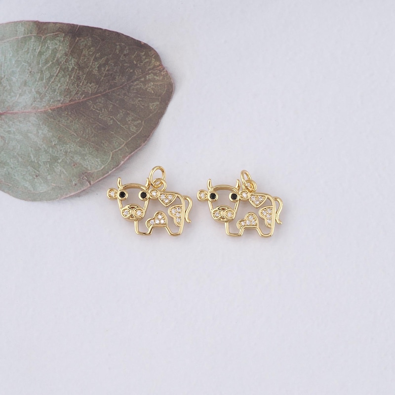 Cow Charm Bracelet - Etsy