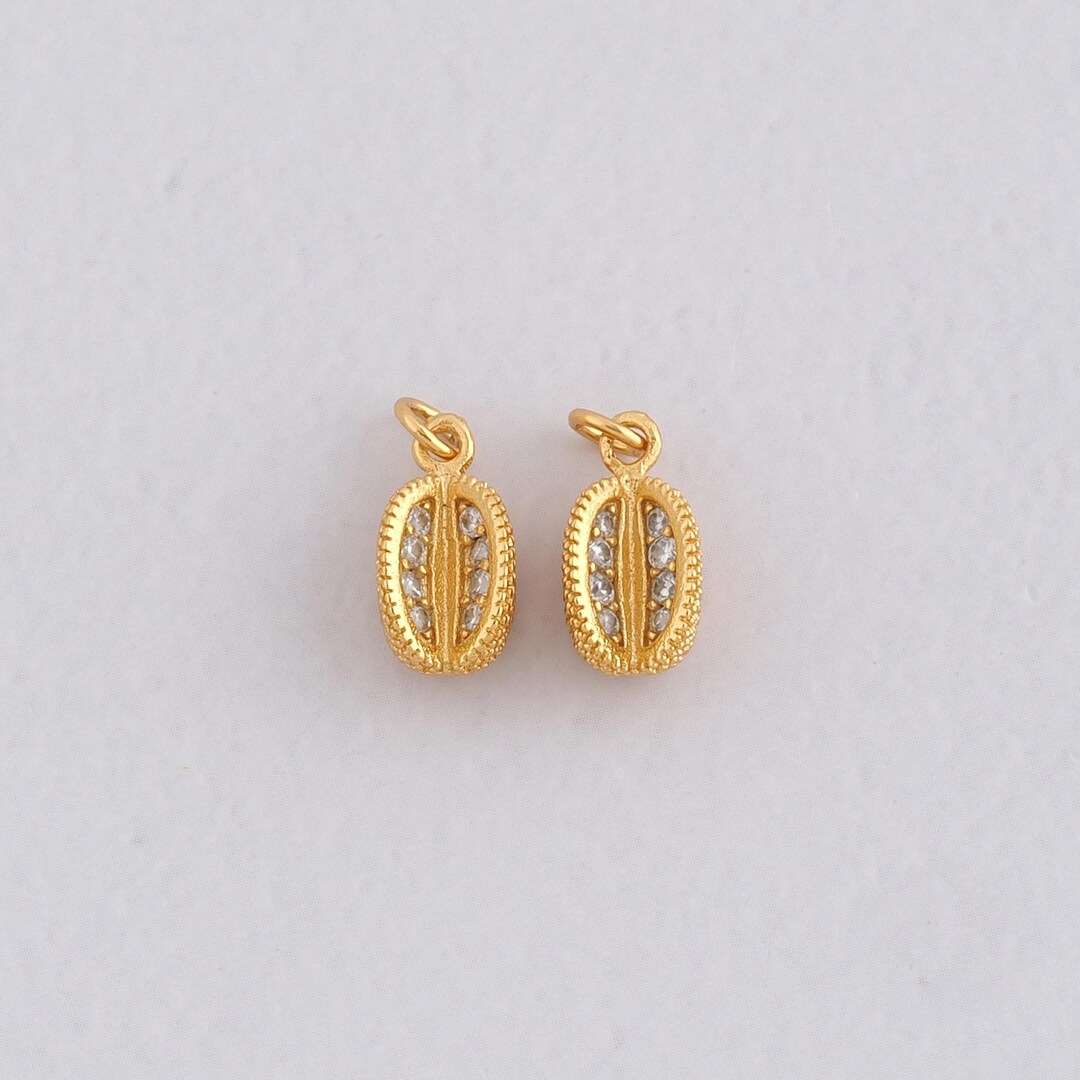 24K Gold Filled Durian Pendant,cz Micro Pave Fruit Charm Bracelet for ...