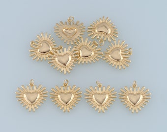 18K Gold Filled Evil Eye Pendant,mind Charm Bracelet Necklace for DIY ...