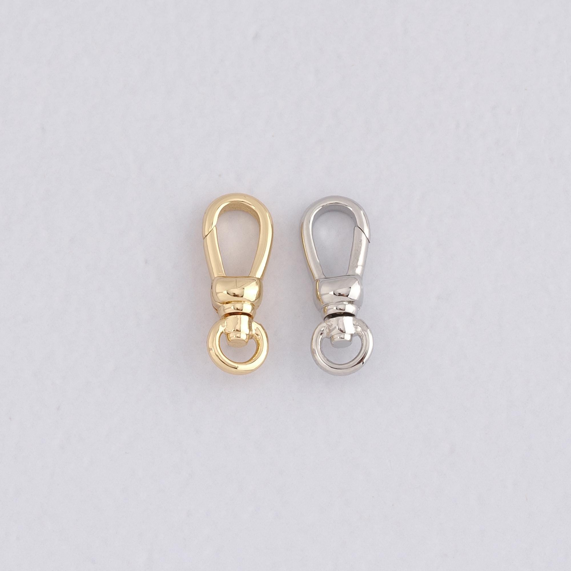 18K Gold Filled Oval Lobster Clasp,push Gate Clasp,dainty Spring Clasp ...