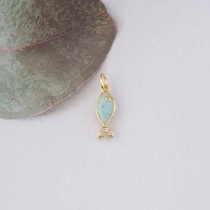 18K Gold Filled Fish Pendant,enamel Fish Charm Bracelet Necklace for ...