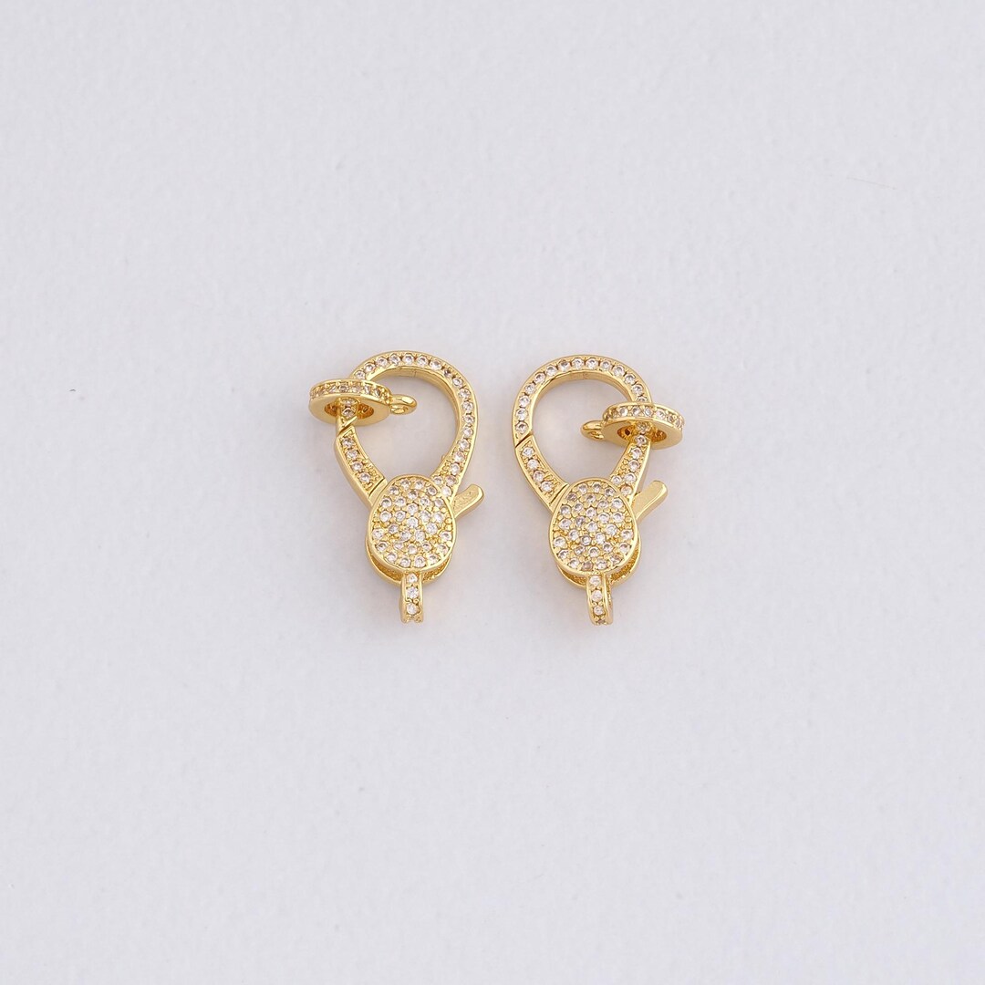 18K Gold Filled Lobster Clasp,push Gate Clasp,dainty Spring Clasp for ...