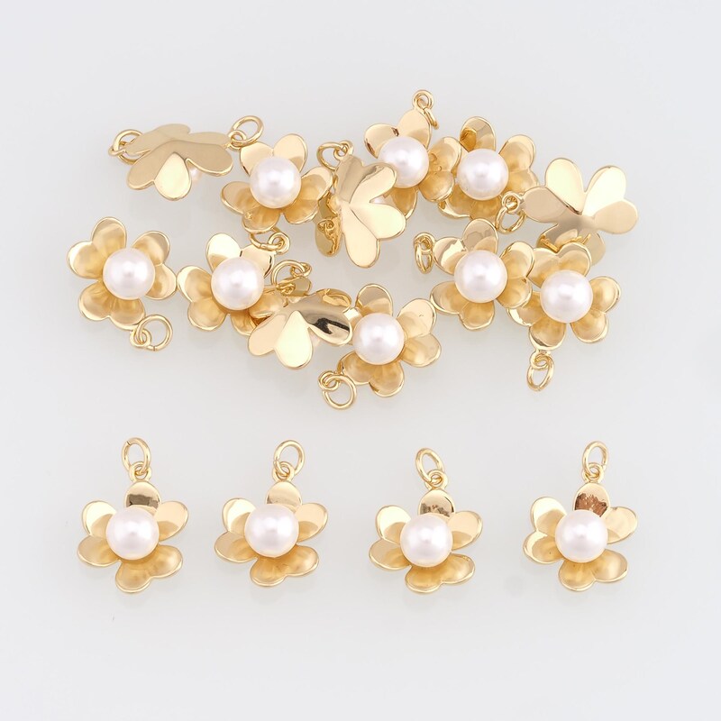 Flower Charms - Etsy