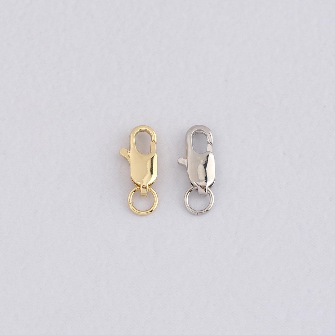 18K Gold Filled Lobster Clasp,push Gate Clasp,oval Spring Clasp for DIY ...