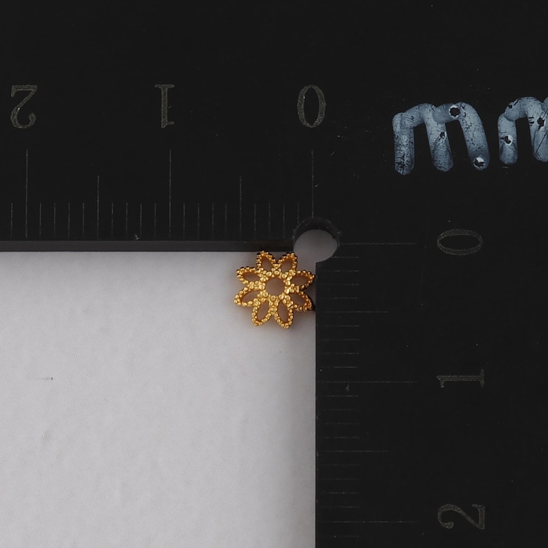 50pcs 24K Gold Filled Round Bead Cap,bead Caps for DIY Jewelry Making ...