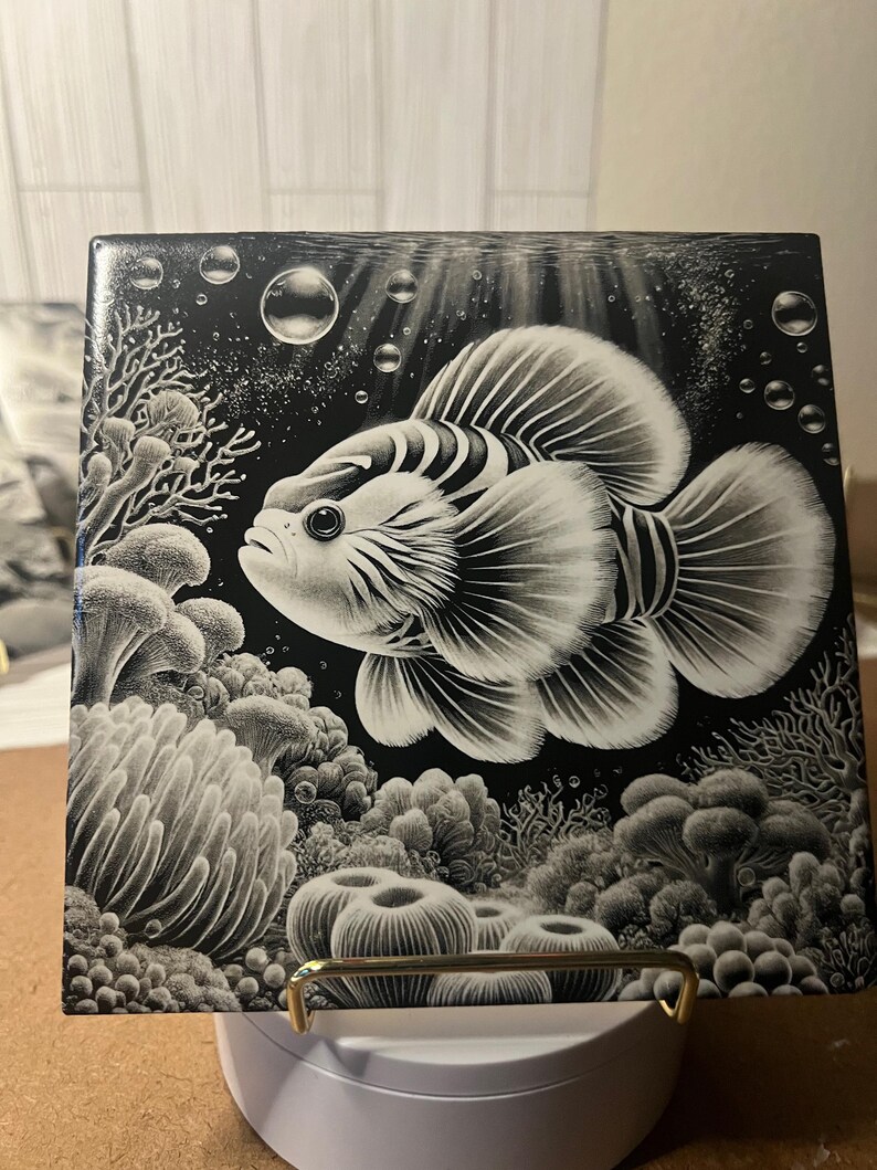 Ceramic Tile - Laser-engraved of Ocean Scenes - Etsy