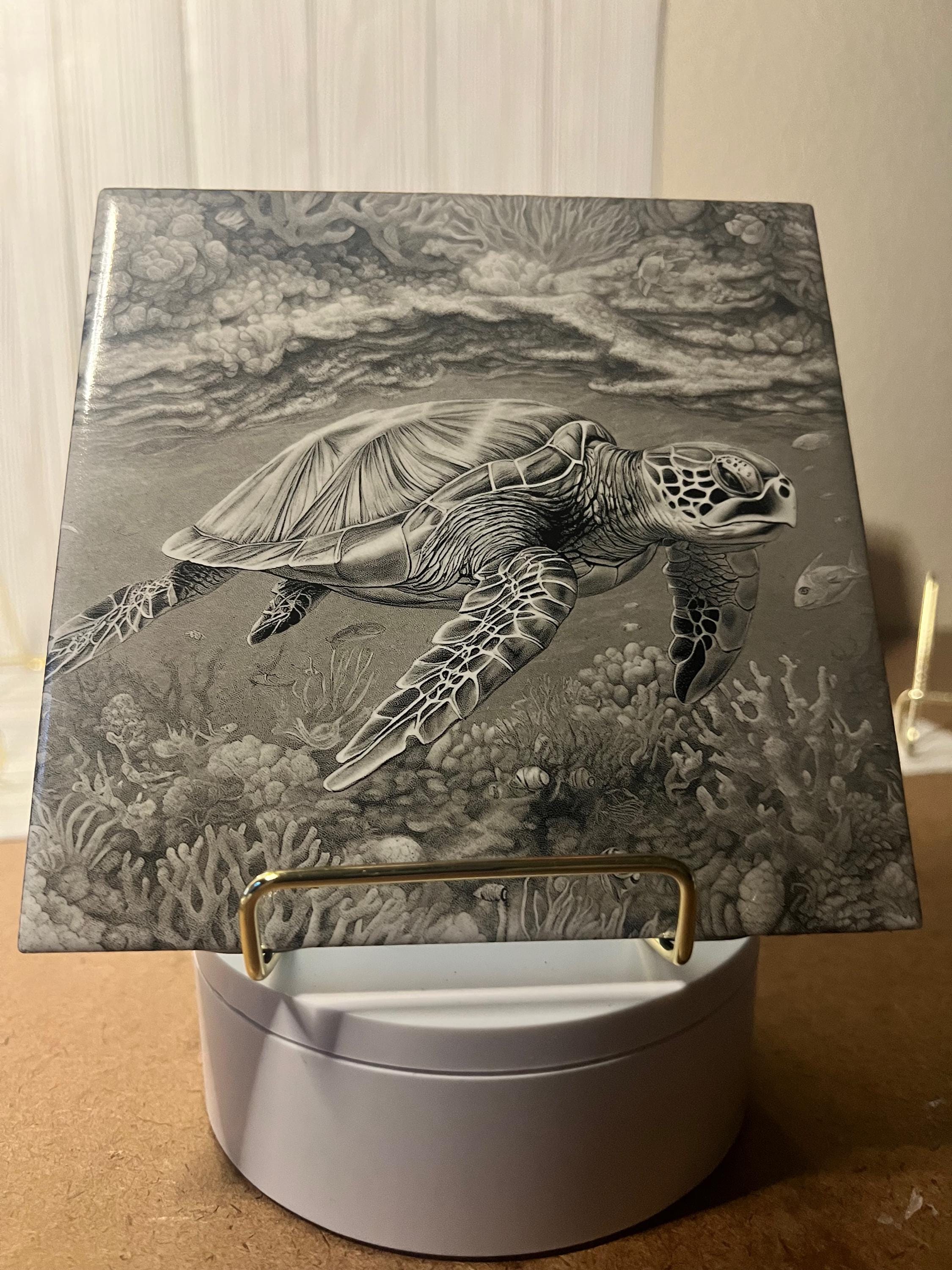 Ceramic Tile - Laser-engraved of Ocean Scenes - Etsy