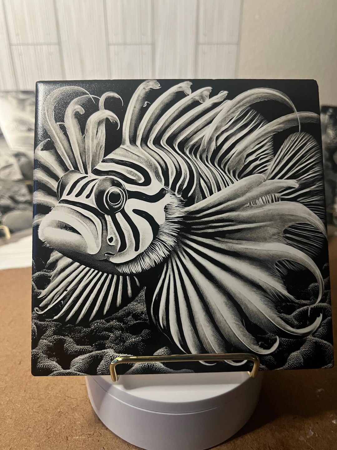 Ceramic Tile - Laser-engraved of Ocean Scenes - Etsy