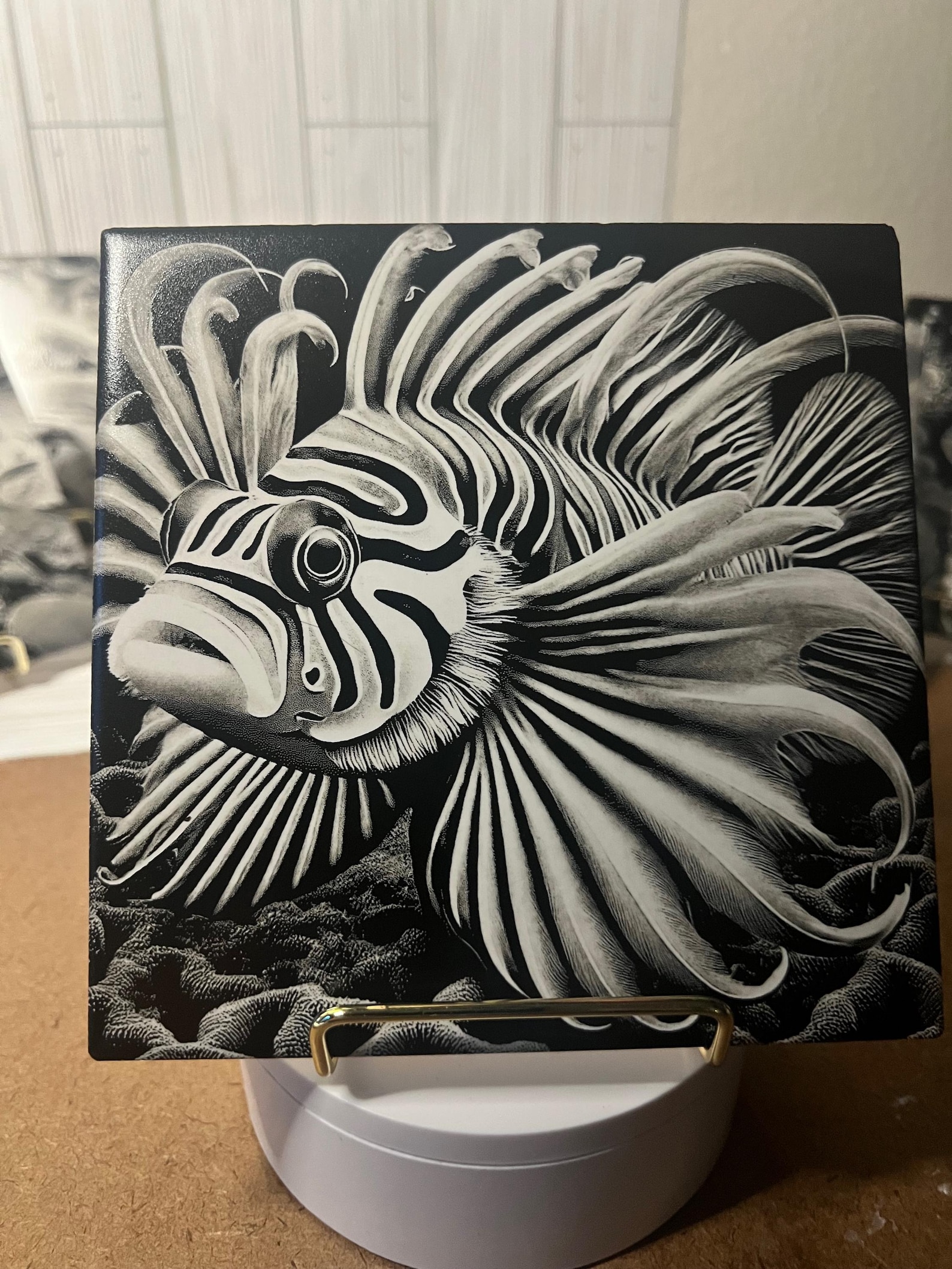 Ceramic Tile - Laser-engraved of Ocean Scenes - Etsy