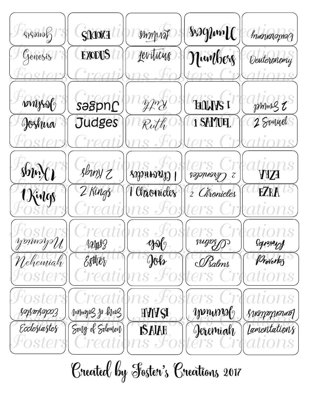 Bible Tabs-double Sided Printable-blank Background-digital Download - Etsy