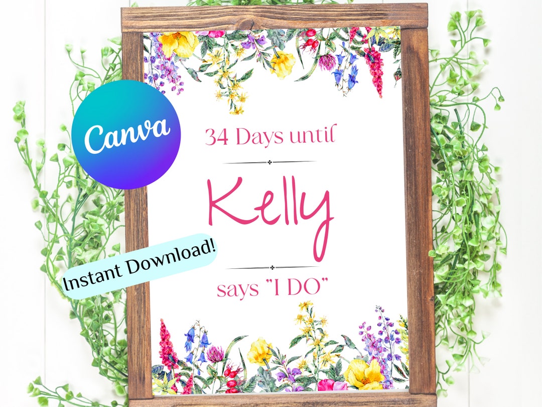 Floral Bridal Shower Welcome Sign | Bridal Shower Welcome Sign | Floral ...