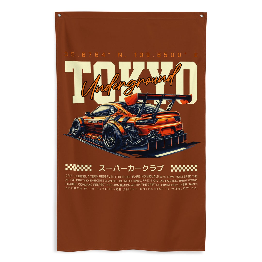 JDM Underground JDM Car Wall Flag Wall Art - Etsy