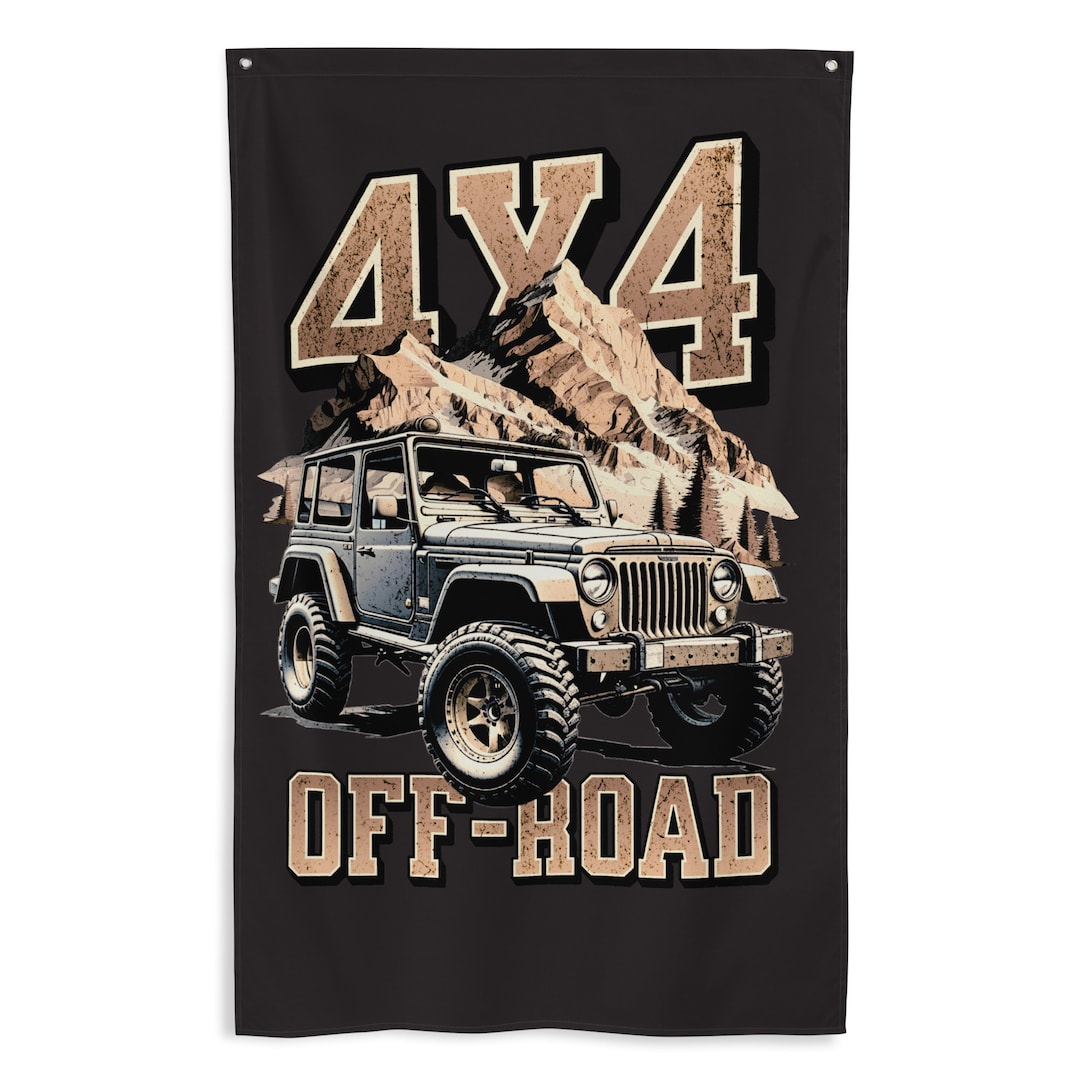 4x4 off Road JDM Car Wall Flag Wall Art - Etsy