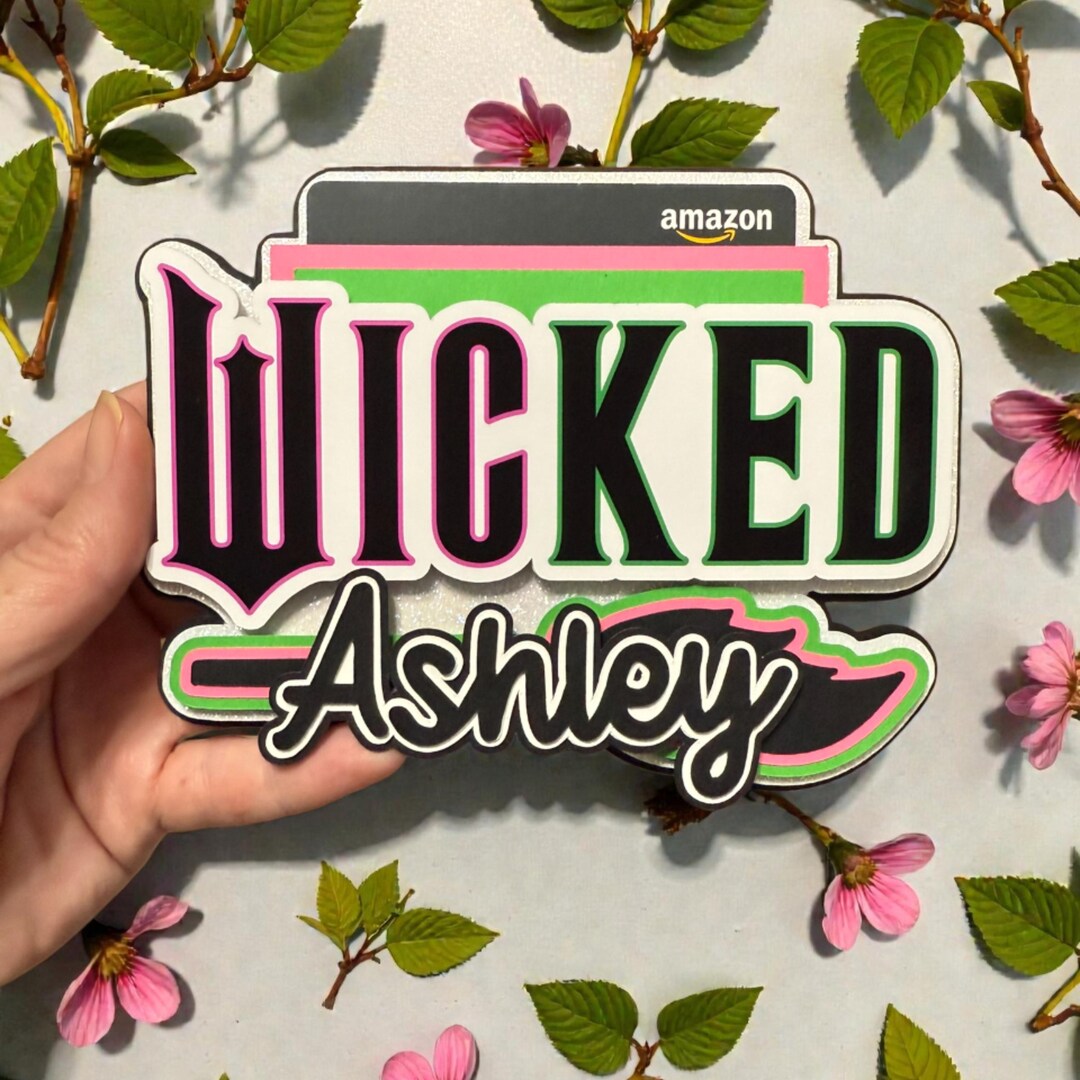 Wicked Gift Card Holder | Elphaba Glinda Birthday Decoration | Holiday ...