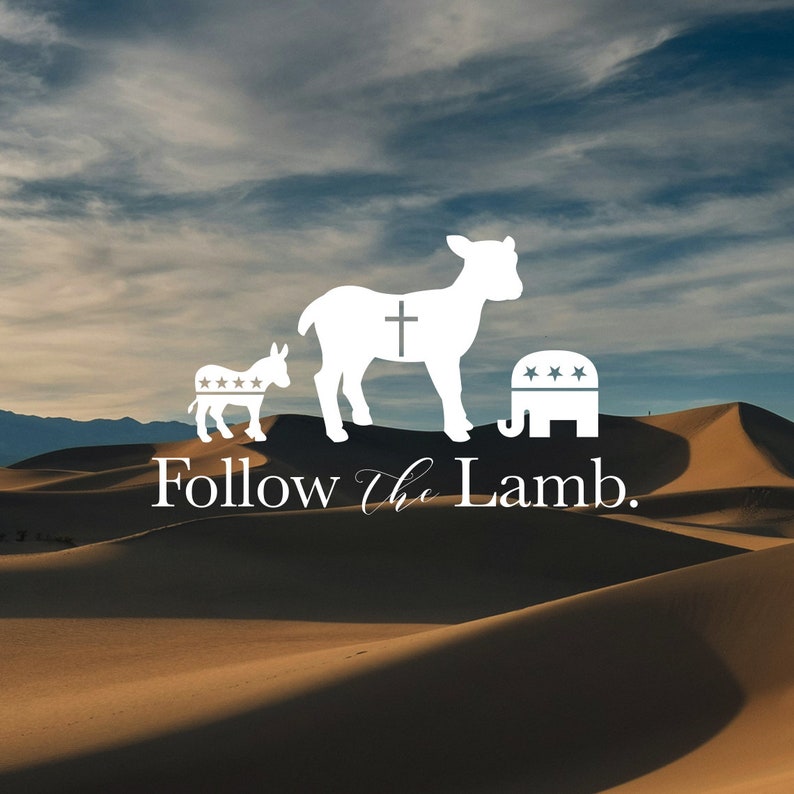 Follow the Lamb Vinyl Sticker Decal, Inspirational Christian Quote, Non ...