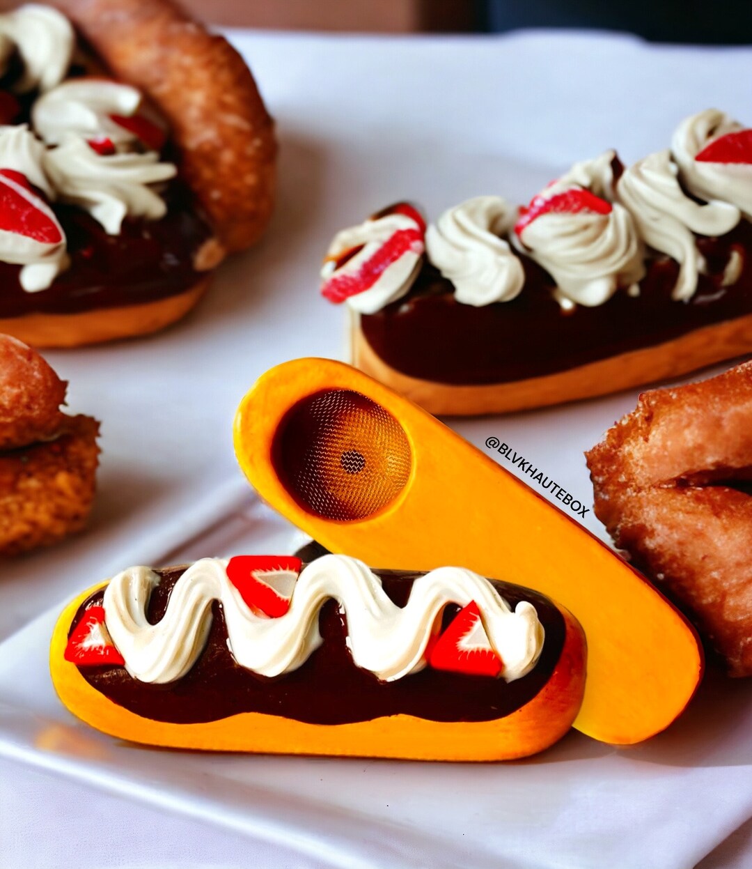 Chocolate Eclair Ceramic Hand Bowl - Etsy