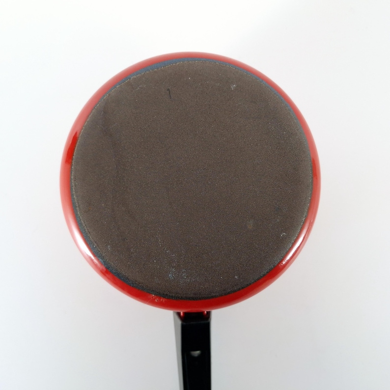 Red and Orange Enamel Saucepan "kehrä" – Raija Uosikkinen, Arabia Finel ...