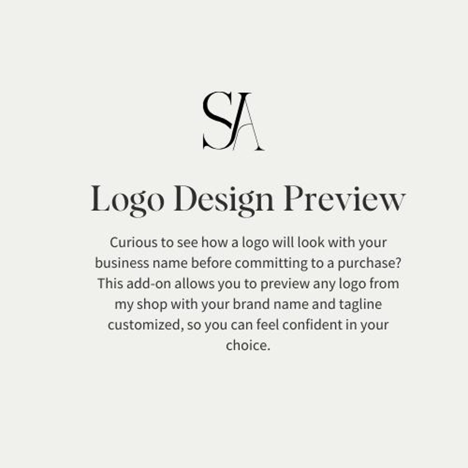 Logo Preview – Try Before You Buy Add-on - Etsy