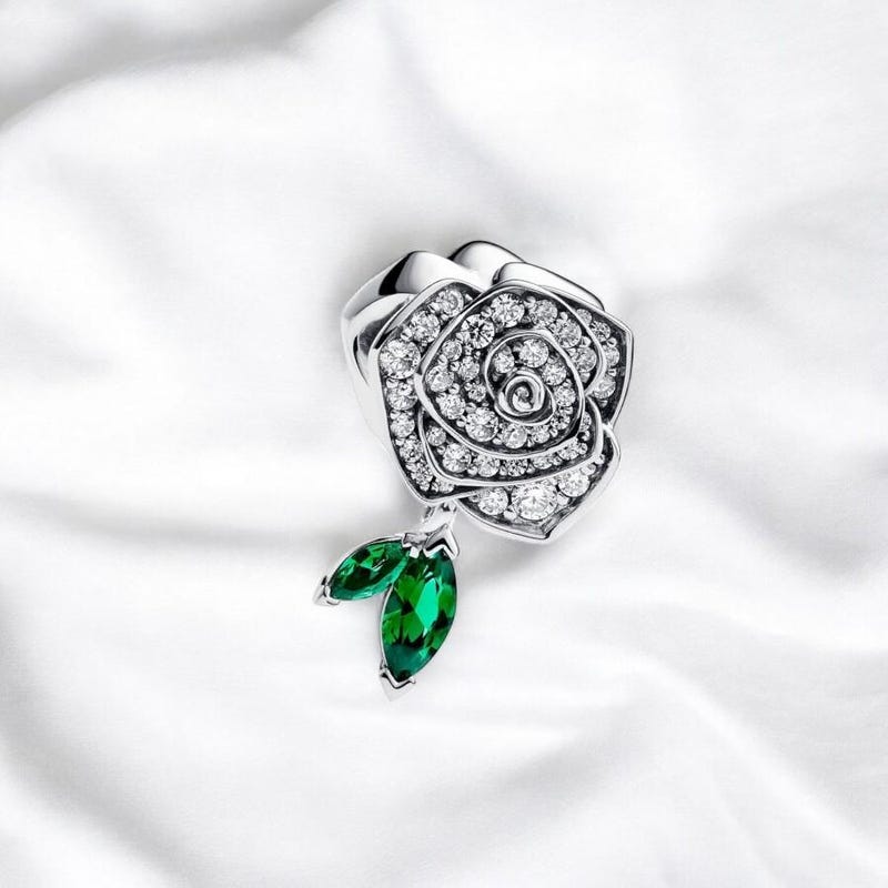 Rose Charm - Etsy