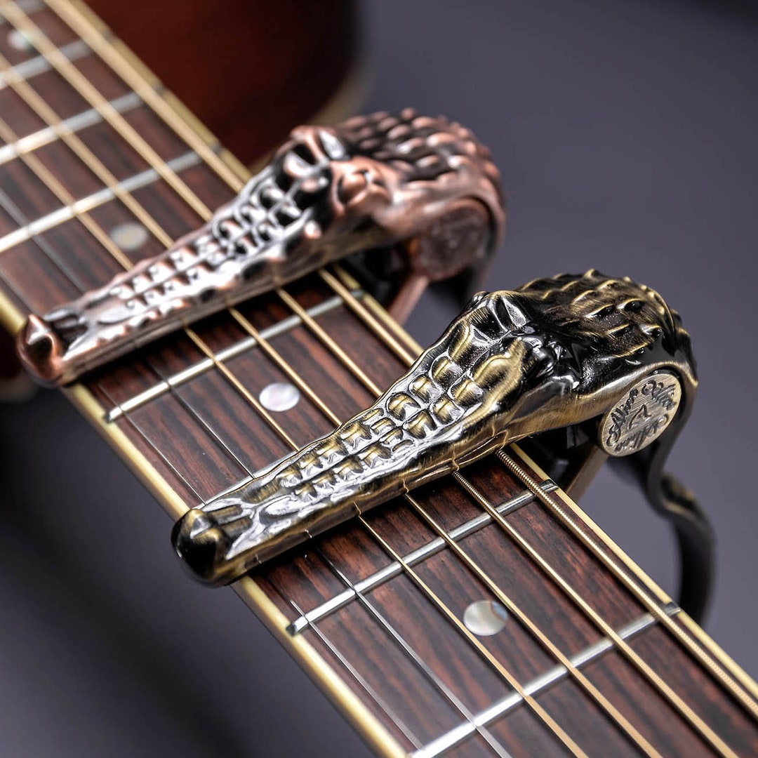 Capo Guitar, Alligator Capo, Gold Guitar Capo, Capodastre, Animal Capo ...