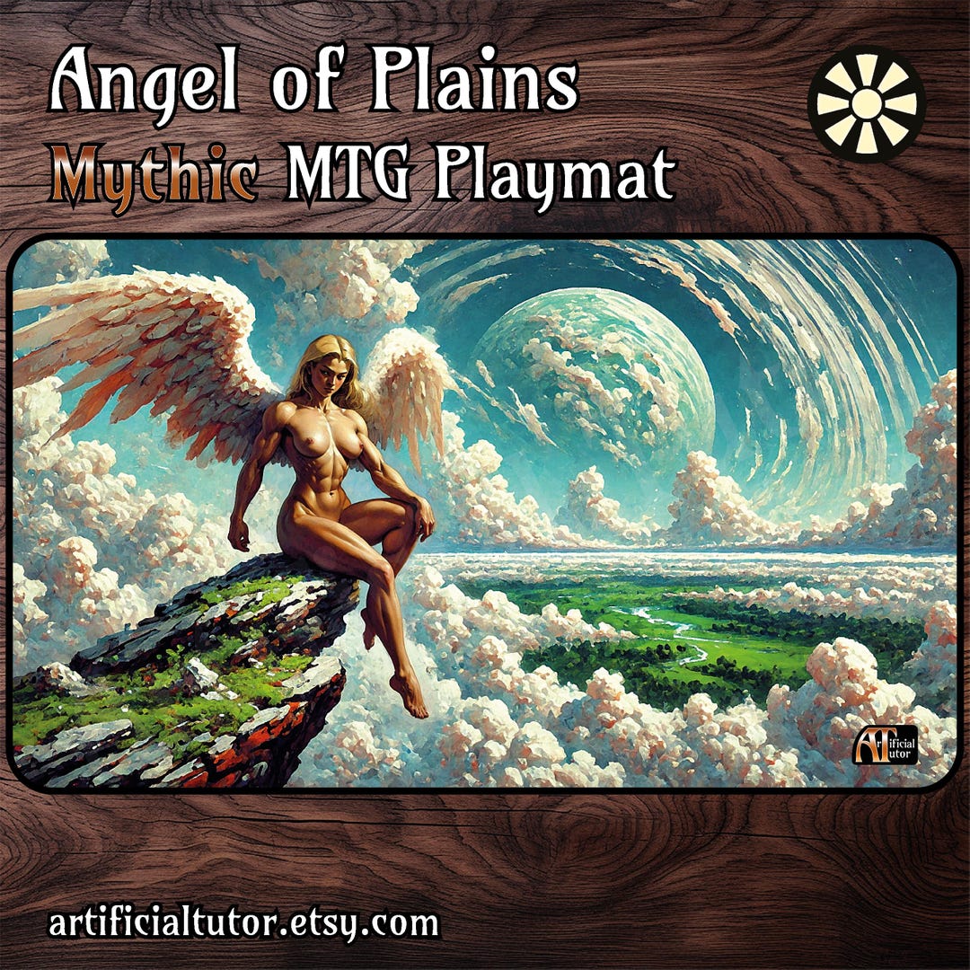 Angel of Plains *MYTHIC* - 24"x14" - MTG Playmat or Board Game Mat for ...