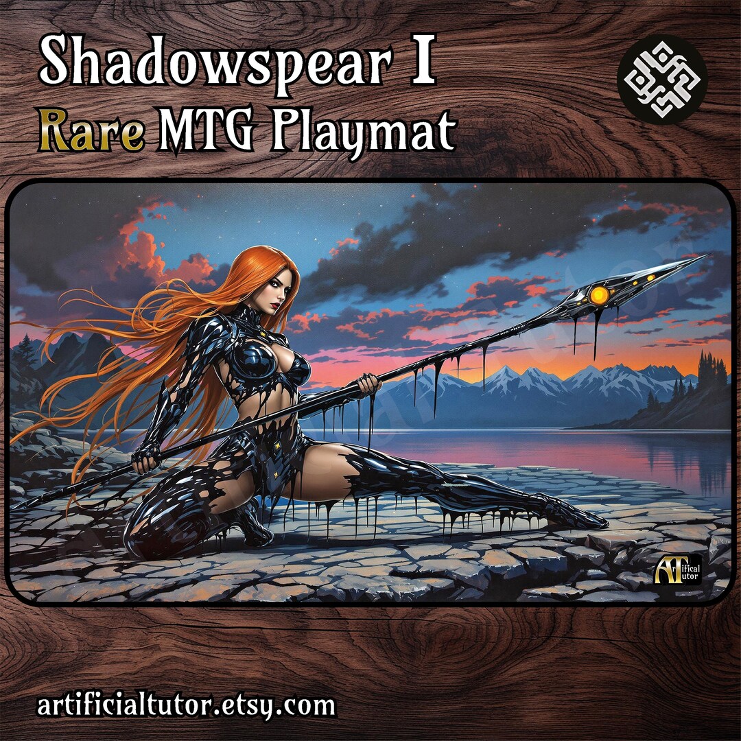 Shadowspear I - *RARE* - 24"x14" - MTG Playmat or Board Game Mat for TCG - Etsy